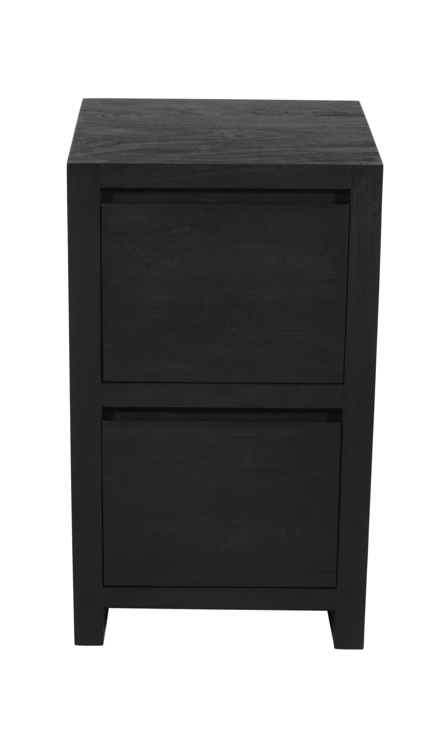 Argyle 2-Drawer File Cabinet, Modern Graphite Black Finish, Reclaimed ...