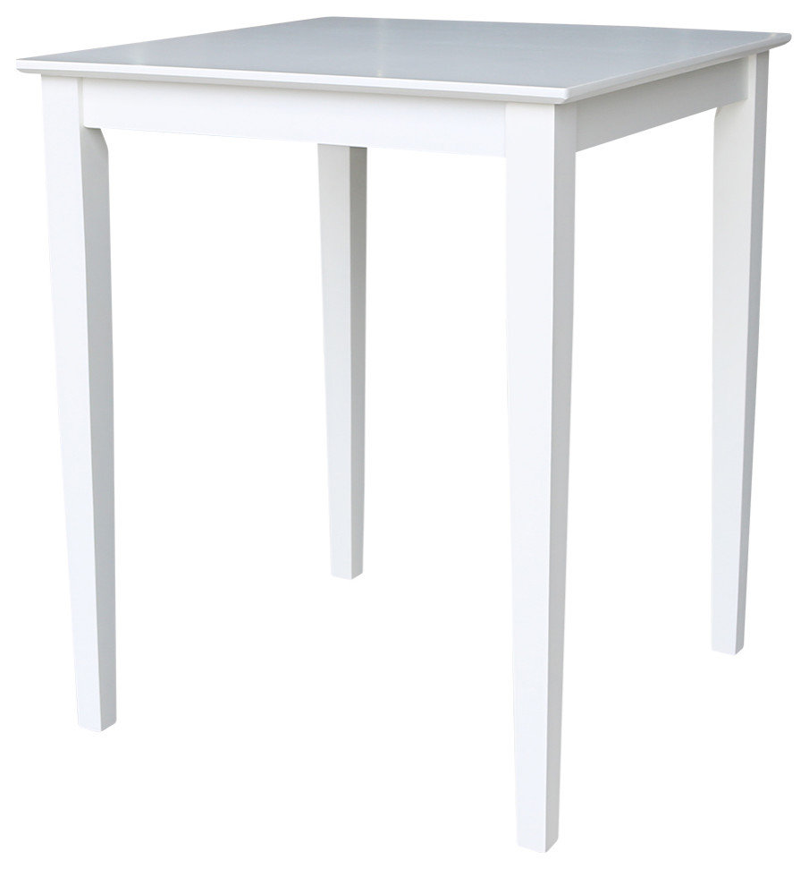 Solid Wood Top Table, 36 Inch High - Transitional - Dining Tables - by ...