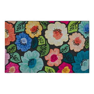 Mohawk Home Recycled Rubber Door Mat Blooms Around Multi Doormat ...