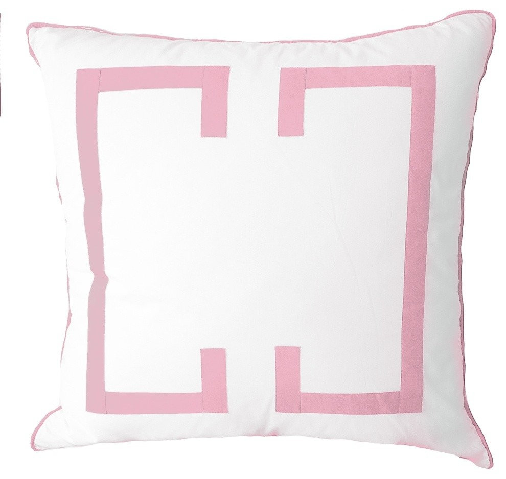 Powder Pink Deco Euro Sham - Contemporary - Pillowcases And Shams - by ...
