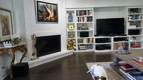 Help turn a ho-hum living room into an edgy, transitional oasis