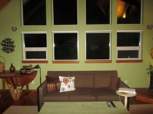 How to blend in VINYL window frame colors?