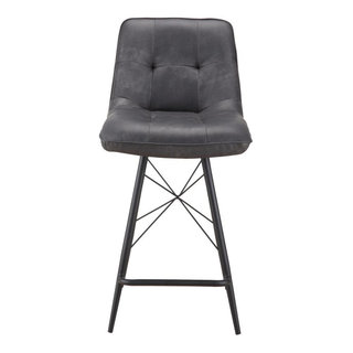 Morrison Counter Stool - Grey - Contemporary - Bar Stools And Counter ...