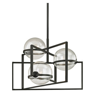Elliot 3-Light Pendant, Black - Contemporary - Pendant Lighting - by ...