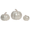 6" Medium Capiz Pumpkin, White - Farmhouse - Decorative Objects And ...