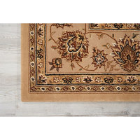 Nourison Nourison 2000 90" x 114" Oval Wool Indoor Rug in Camel Beige ...