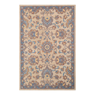 Hand Tufted Fire Work Area Rug FIR-1009, 5'x7'6" - Traditional - Area ...