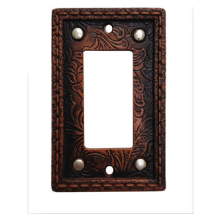 Tooled Resin Switchplate With Stud - Southwestern - Switch Plates And ...