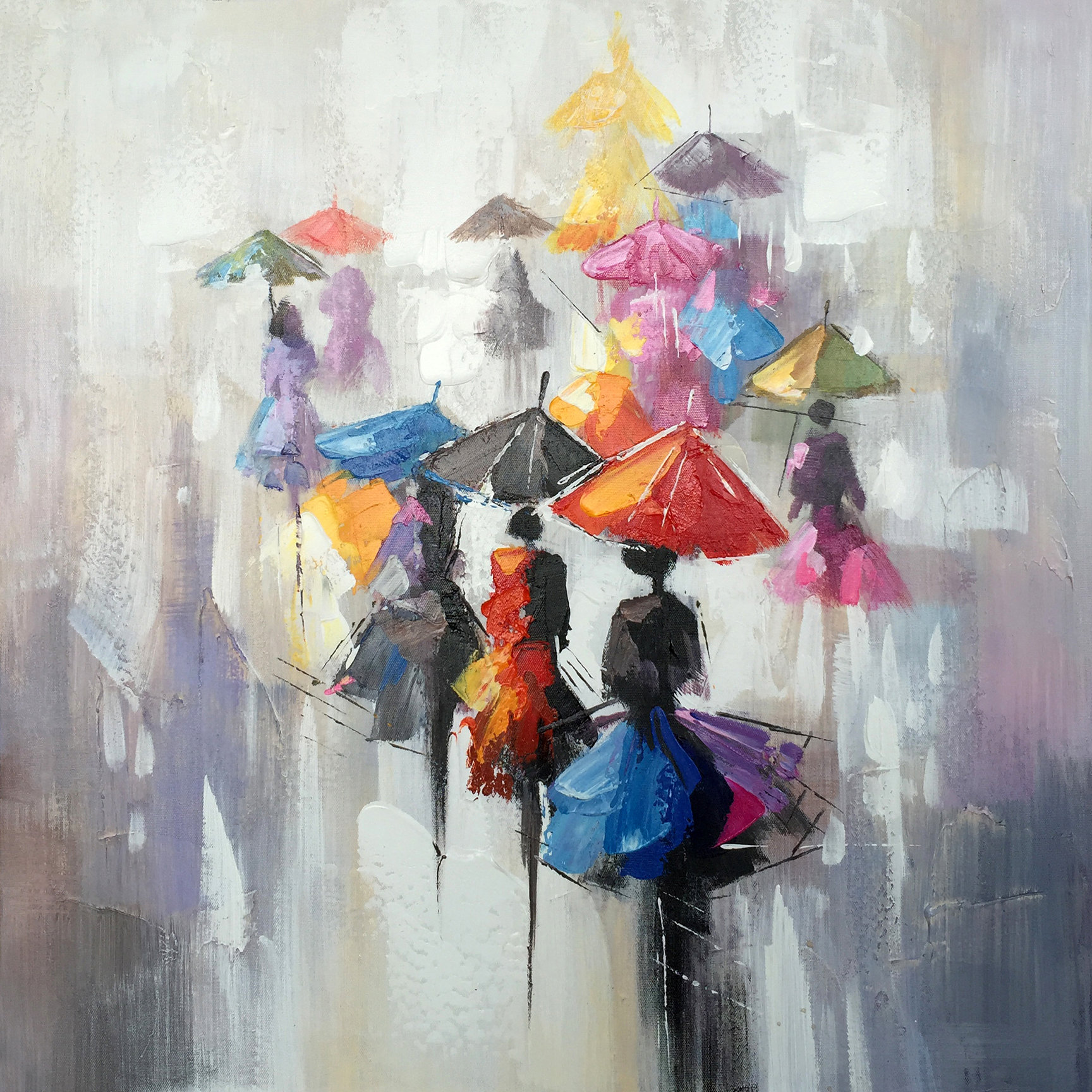 Rain in Memory II - Contemporary - Paintings - by Bayland Collection ...