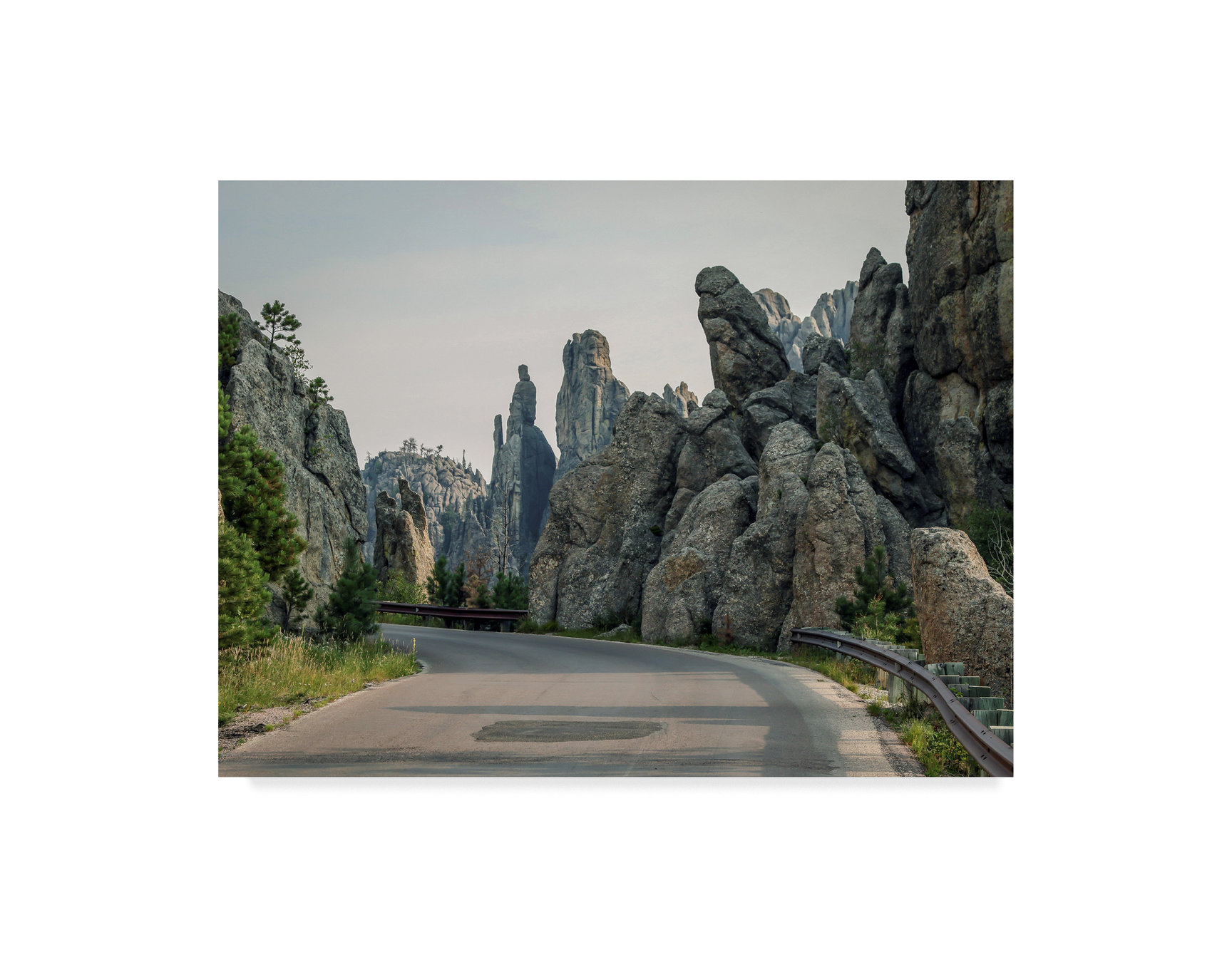 J.D. Mcfarlan 'Needles Hwy, Sd 1' Canvas Art, 24"x32" - Rustic - Prints ...