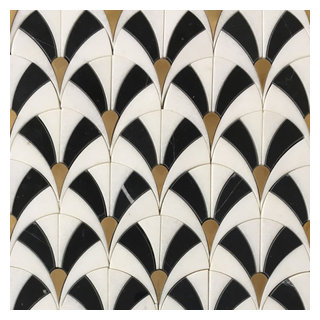 SAMPLE OF Fan I Waterjet Mosaic - Contemporary - Mosaic Tile - by All ...