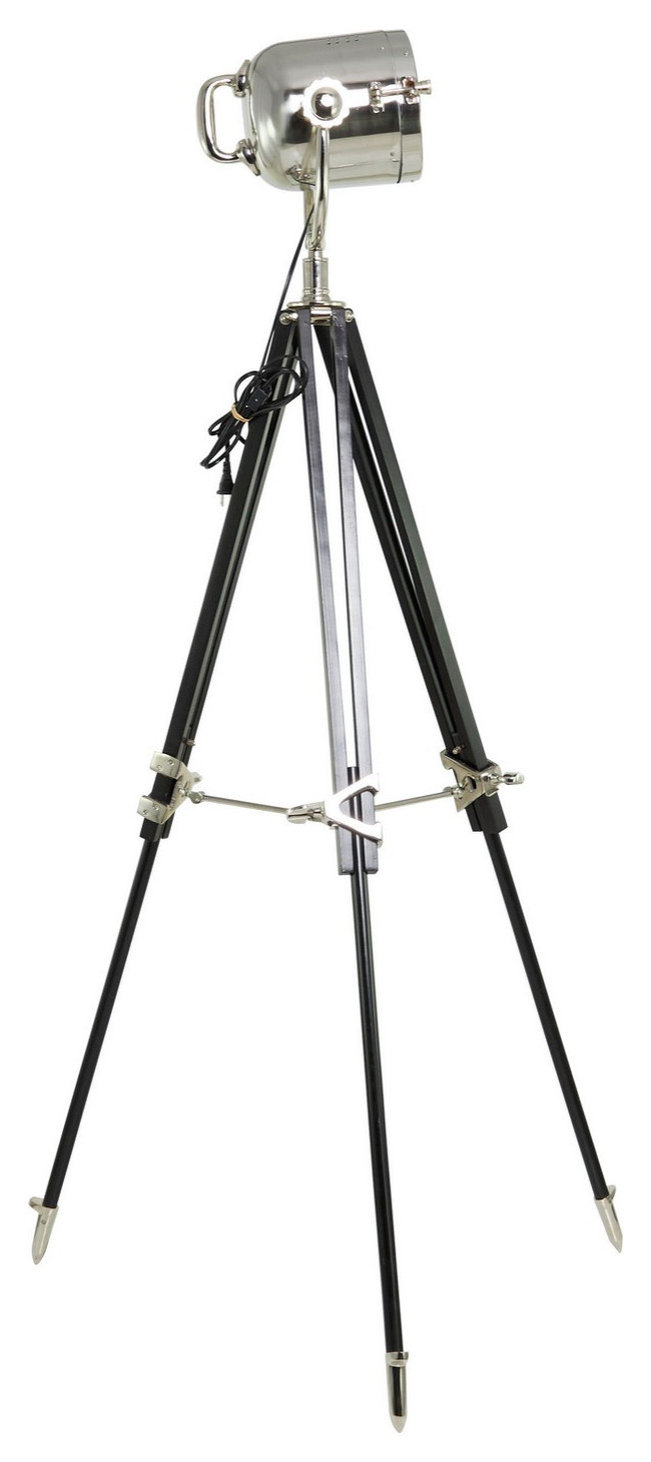 Urban Designs Studio Celeblight 67" Spot Light Tripod Floor Lamp Silver ...