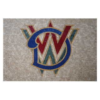 WDD Logo - Marble Mosaic Art, 79" x 55" - Contemporary - Tile Murals ...