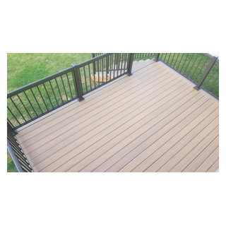 10' x 14' TimberTech Composite Deck - Coconut Husk - Modern - Deck ...