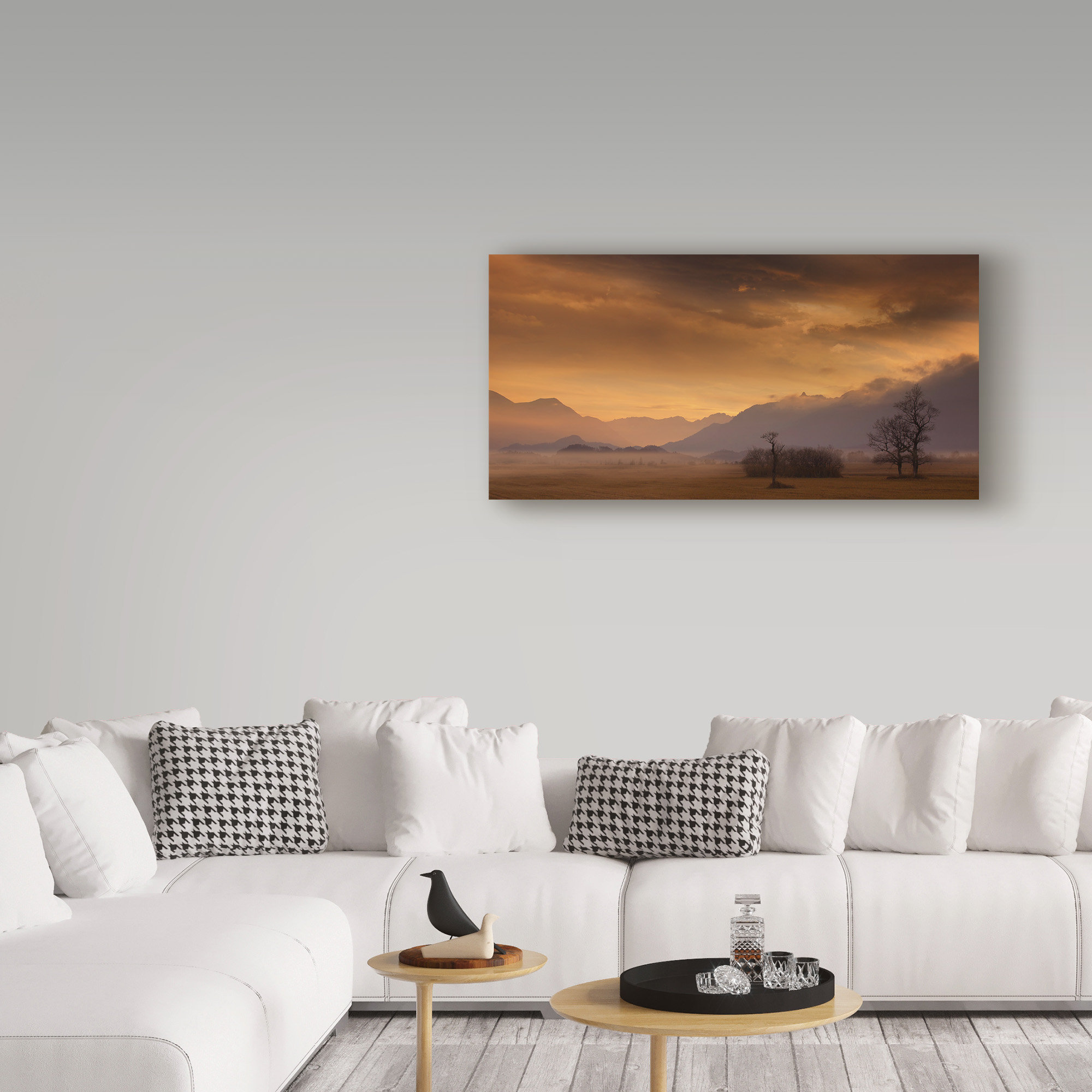 Norbert Maier 'Late October' Canvas Art, 47"x24" - Contemporary ...
