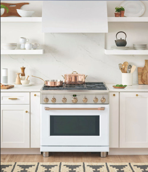 What's the best white cabinet color with Cafe Matte White appliances?