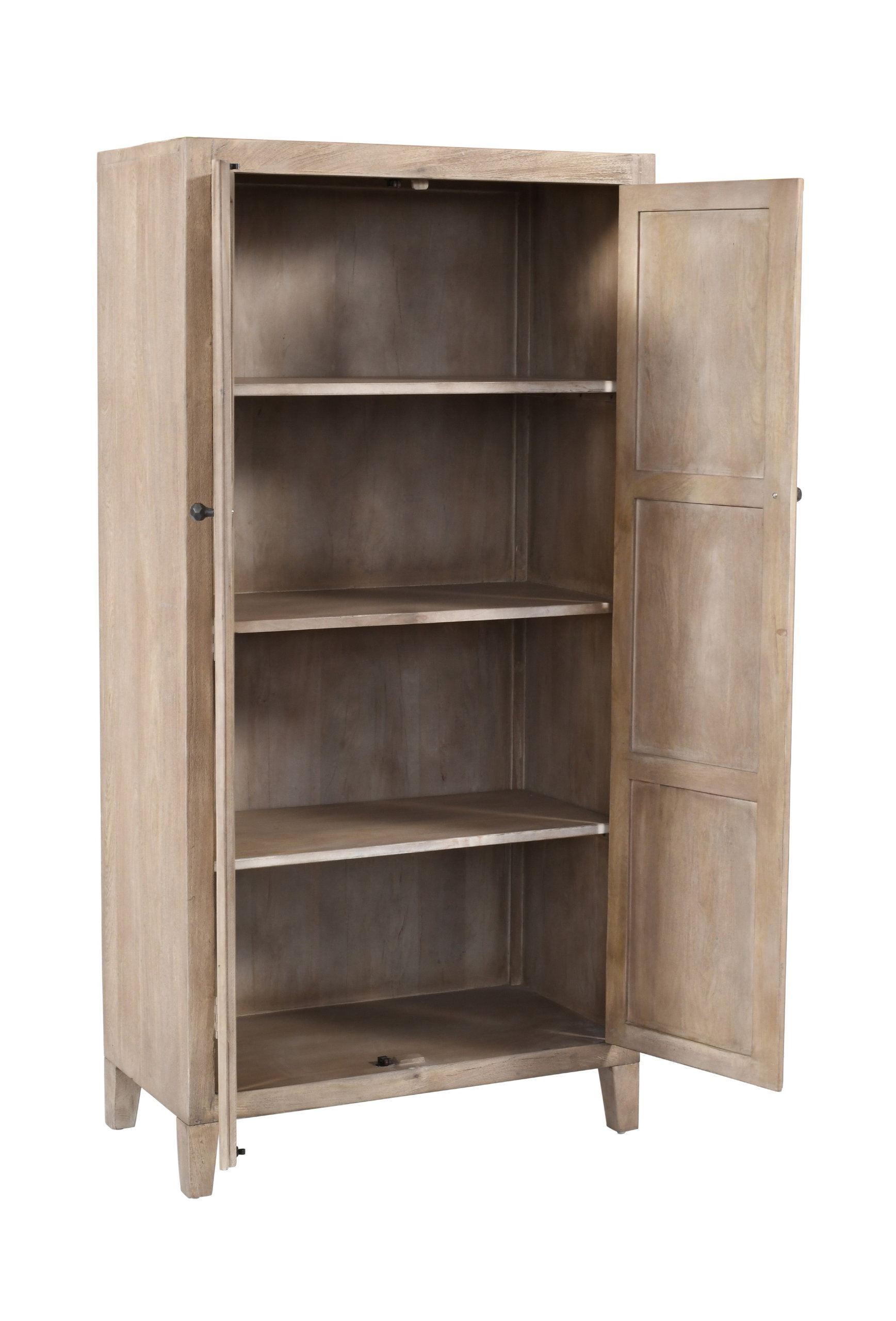 Orchard Tall Cabinet, Transitional Light Ash Ivory, Reclaimed Solid ...