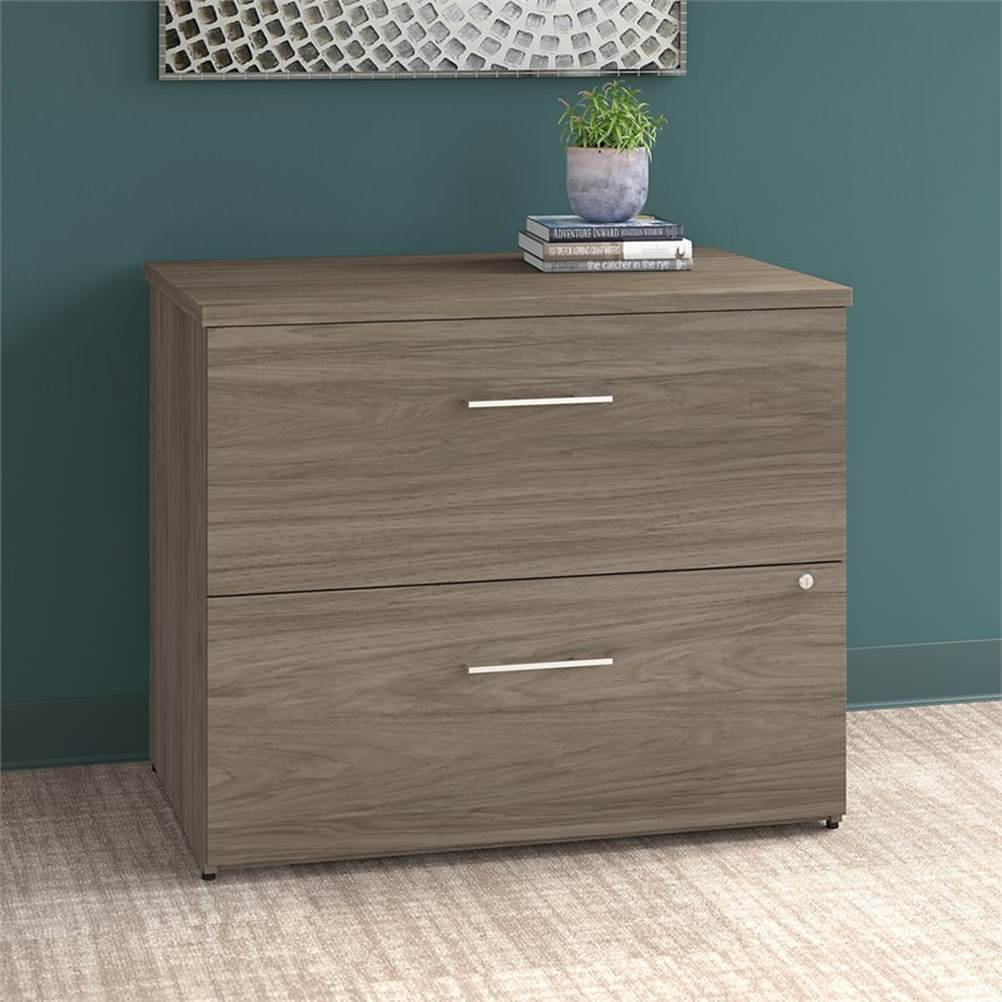 Pemberly Row 2 Drawer Lateral File Cabinet in Modern Hickory ...