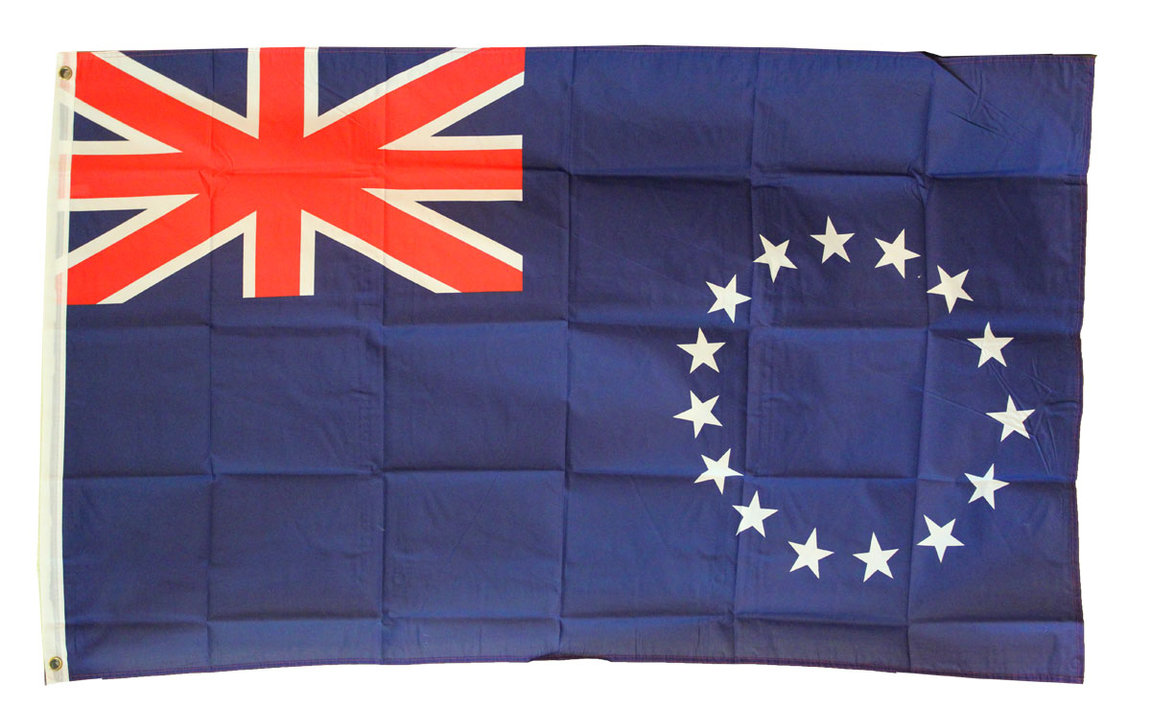 Cook Islands, 3'x5' Polyester Flag - Traditional - Flags And Flagpoles ...