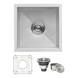 Ruvati RVH7115 Nesta 15" Undermount Single Basin Stainless Steel ...