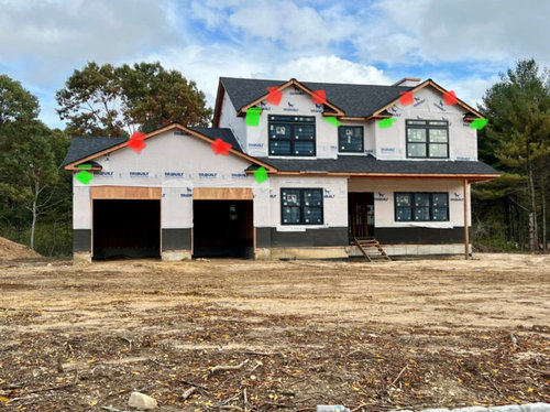 Location of Gable soffit lighting