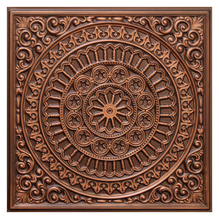 Antique Copper 3D Ceiling Panels, 2'x2' - Victorian - Ceiling Tile - by ...