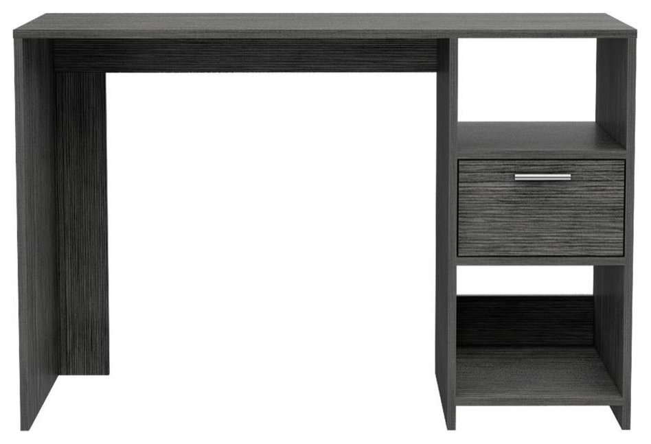 Arlington Computer Desk with Drawer, 2 Open Storage Shelves and Legs ...