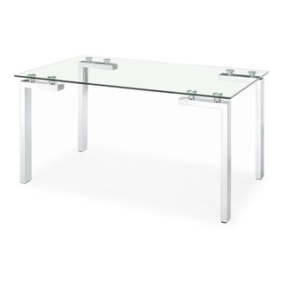 Roca Modern Glass Dining Table - Contemporary - Dining Tables - by ...