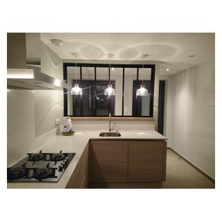 Plain Pied de 1968 Rénovation complète - Contemporary - Kitchen ...