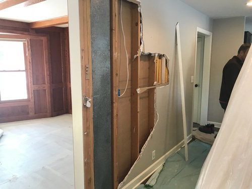 open up wall between kitchen and living room