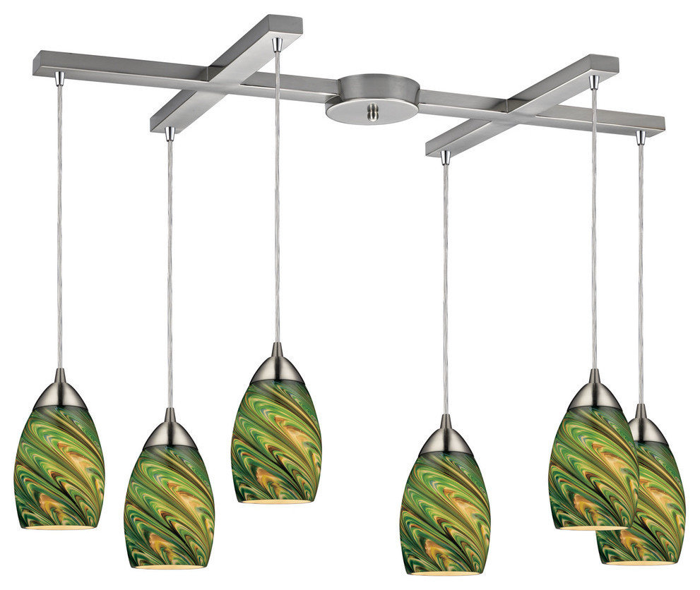 Mini Vortex 6-Light Pendant Light - Pendant Lighting - by Lighting ...