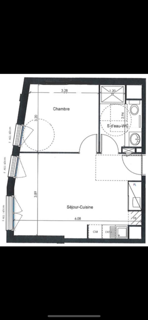 Aménagement et Agencement d’un T2 de 40m2