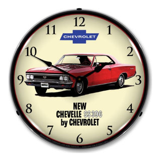 GM1702730 1966 Chevelle SS 396 Clock - Midcentury - Wall Clocks - by ...