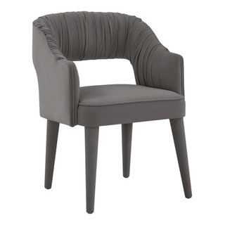 Zora Velvet Dining Chair - Midcentury - Dining Chairs - by TOV ...