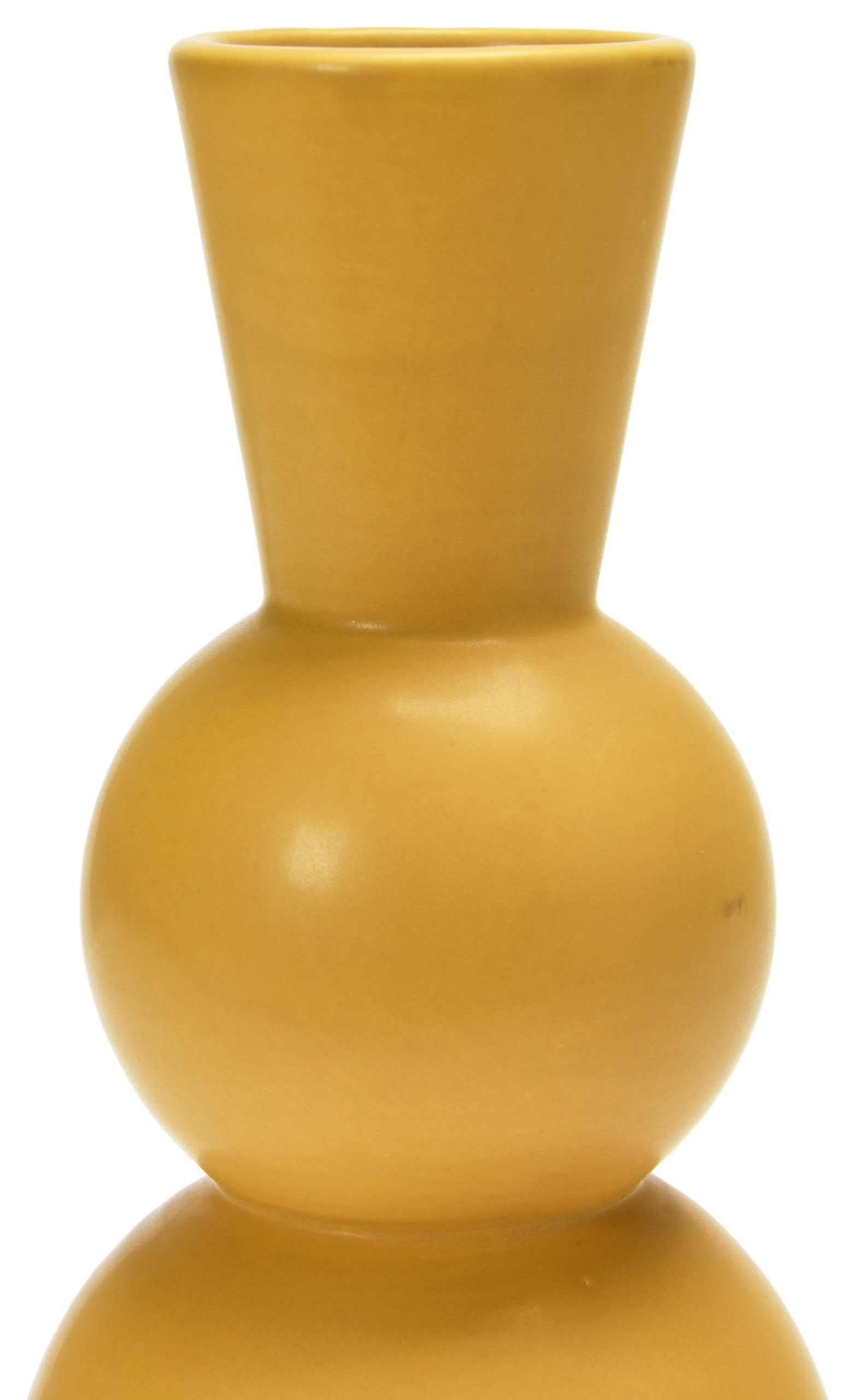 Stoneware Vase, Mustard - Contemporary - Vases - by Olive Grove | Houzz