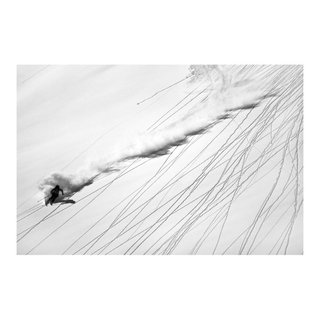 "Skiing Powder" Digital Paper Print by Lorenzo Rieg, 20"x14", 38"x26 ...