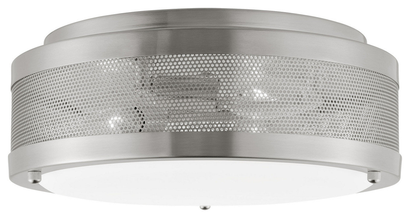 Visual Comfort Studio Vander LED Flush Mount, Brushed Nickel ...