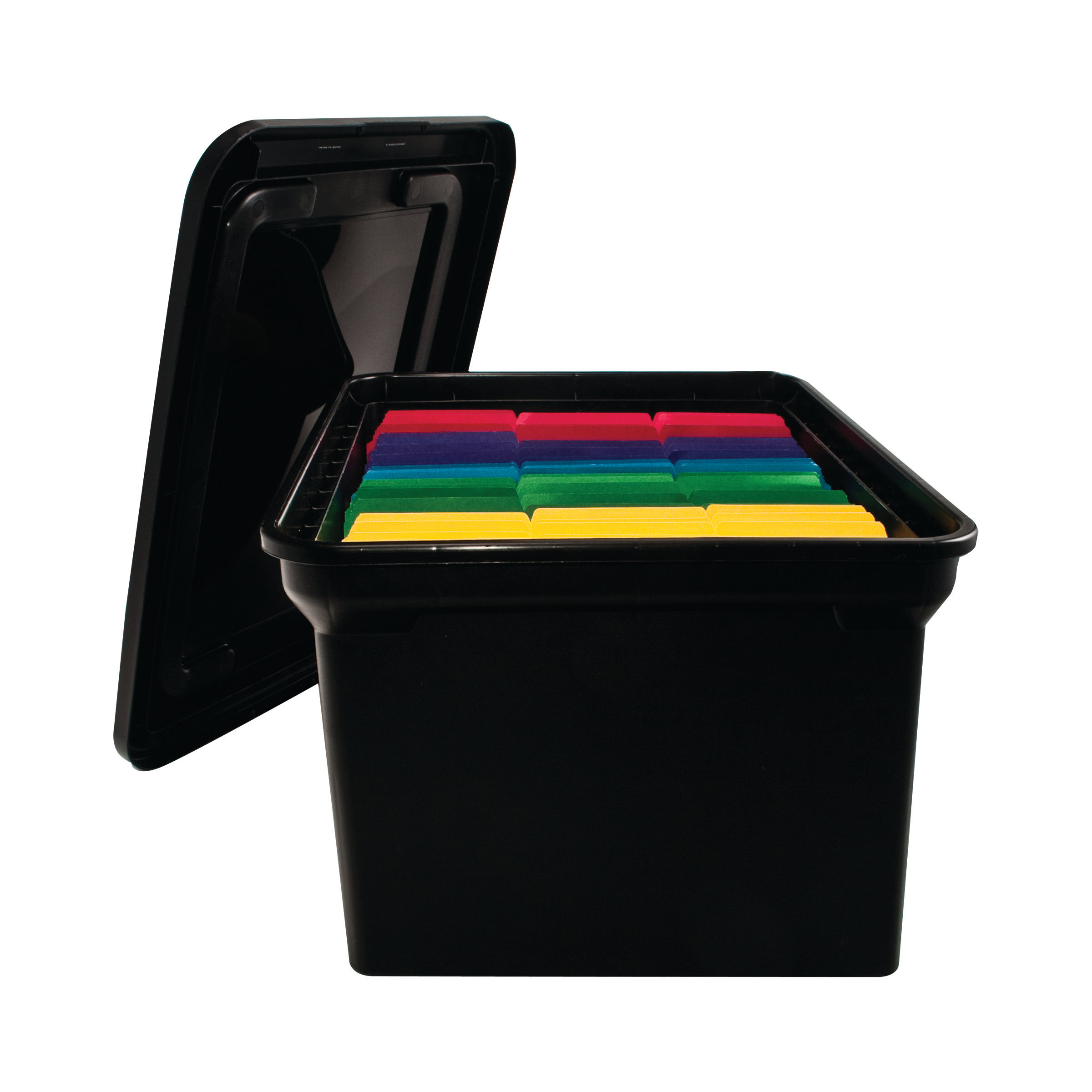 File Tote With Lid, Black - Contemporary - Storage Bins And Boxes - by ...