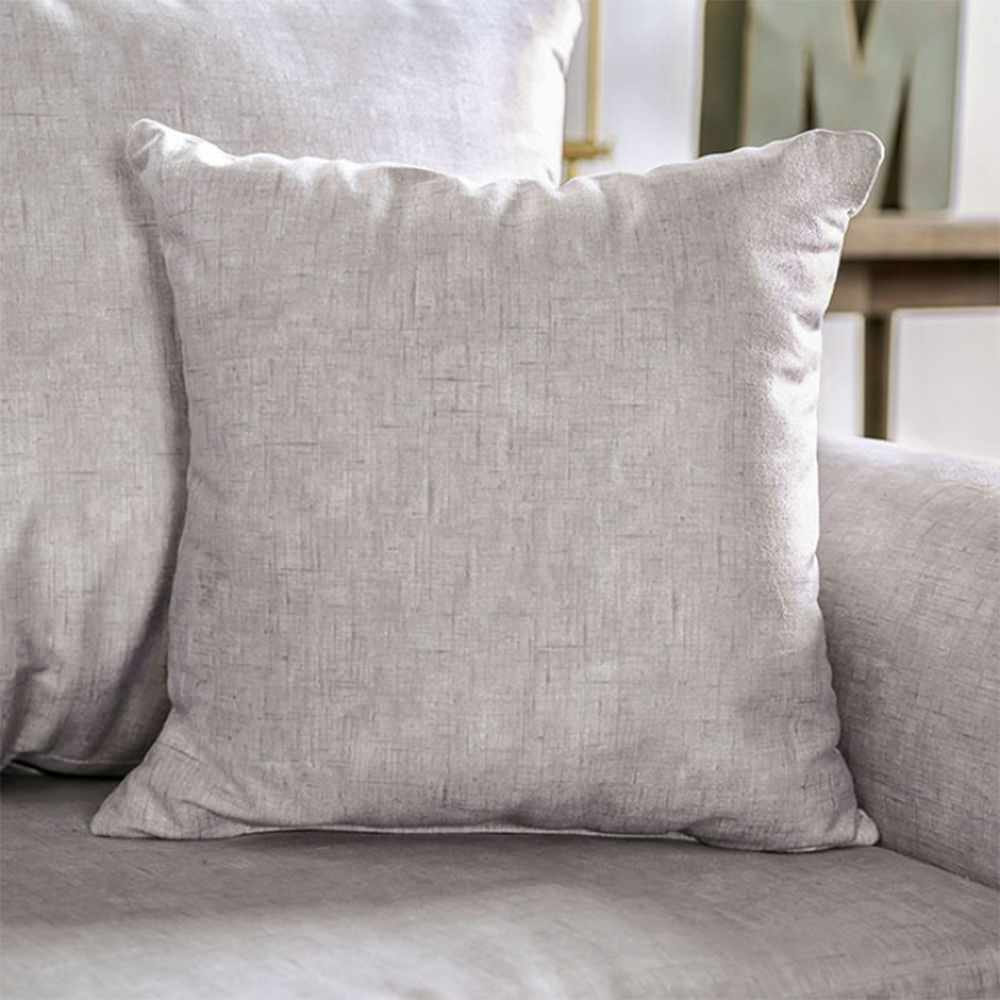 Upholstered Sofa with Pillow Back in Light Gray - Transitional - Sofas ...