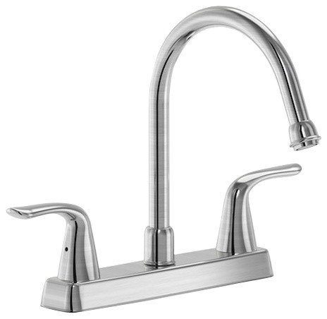Parmir Triple Hole Double Handle Kitchen Faucet With Cover Plate ...