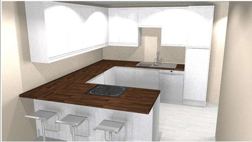 Position of hob in new kitchen | Houzz UK