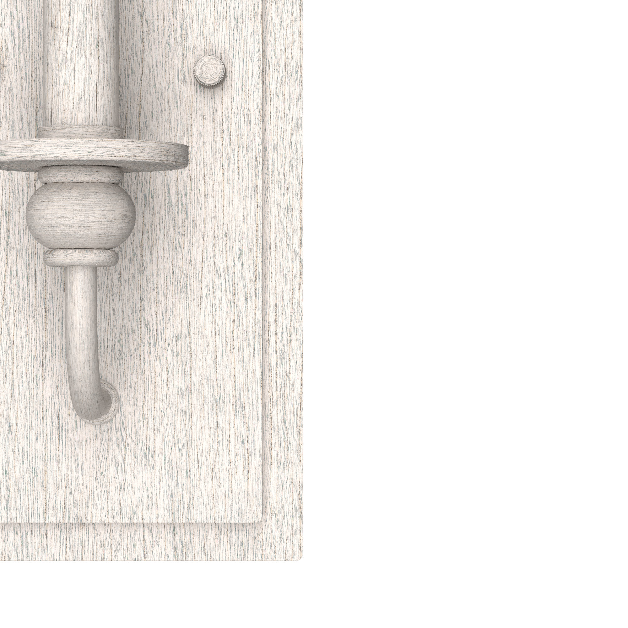 Southcrest Distressed White 1-Light Sconce Wall - Farmhouse - Wall ...