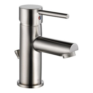 Delta 559LF-PP Modern 1 Hole Bathroom Faucet - Contemporary - Bathroom ...