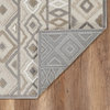 7"x9" Gray Ivory Aztec Pattern Indoor Outdoor Area Rug - Scandinavian ...
