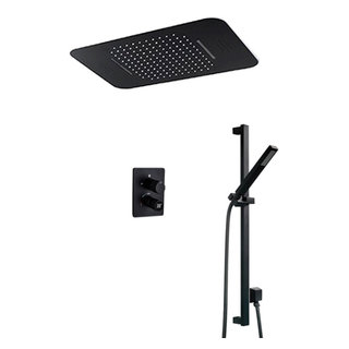 Fontana Remote Controlled 20x14"Led Digital Rainfall Shower System ...