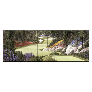Tile Mural, Golf 11 by Douglas Laird, 25.5" x 8.5" (12 Tiles ...
