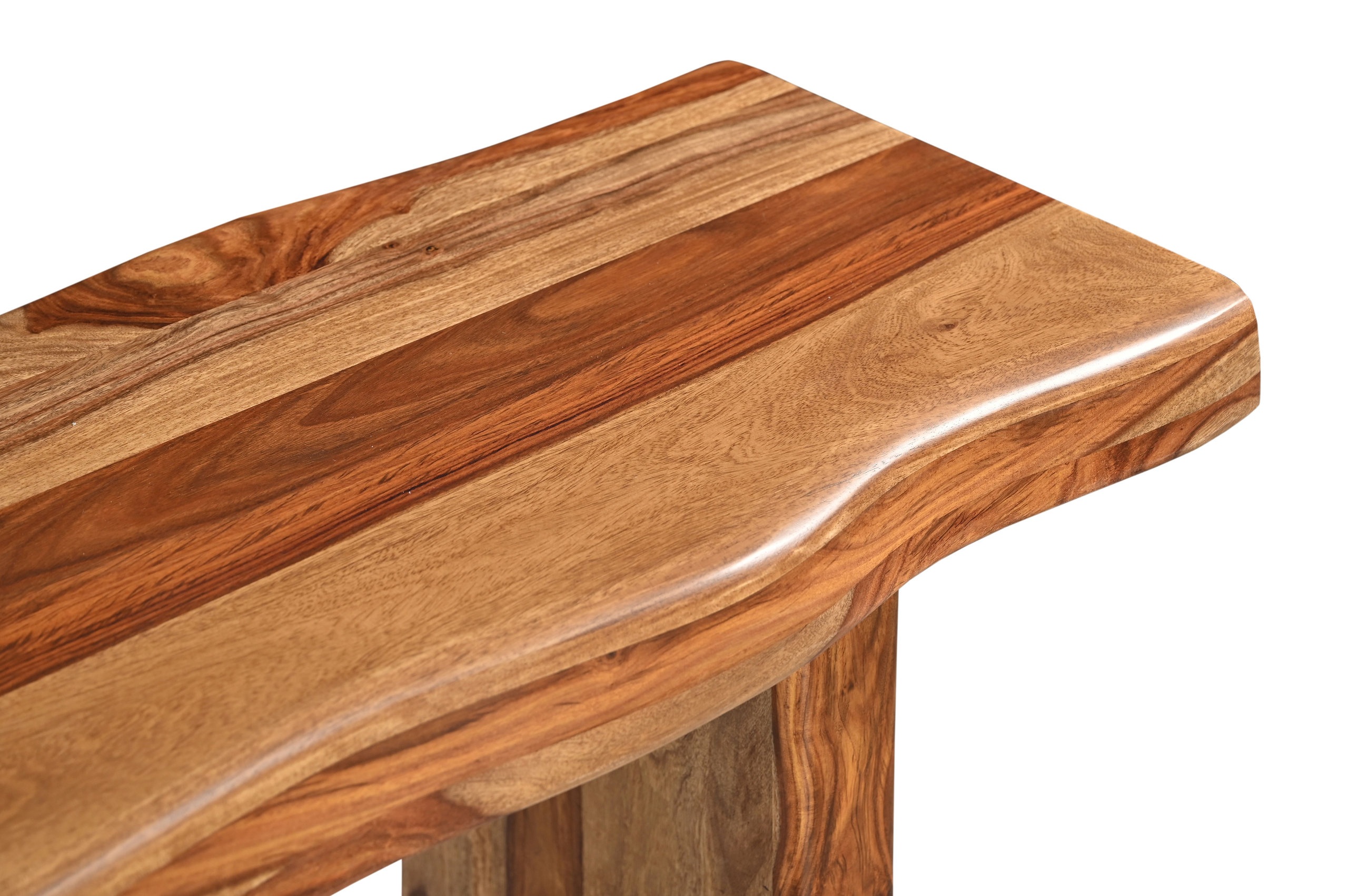 Damian Live Edge Wood Console Table - Rustic - Console Tables - by ...