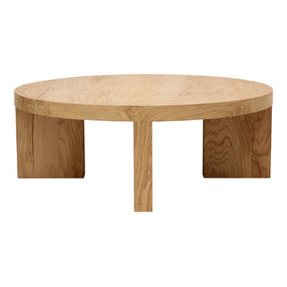 Oregon Round Coffee Table Blonde - Transitional - Coffee Tables - by ...