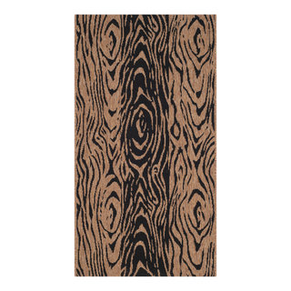 Safavieh Martha Stewart Layered Faux Bois Rug, Coffee and Black, 8'x11 ...