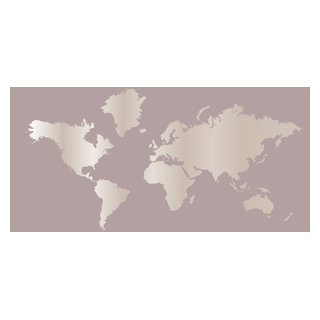 Studio Map Mural - Tan & Taupe Gradient - Peel & Stick, 124" x 60 ...